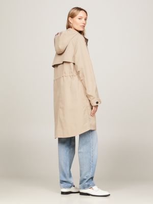 Essential Relaxed Water Repellent Parka Beige Tommy Hilfiger