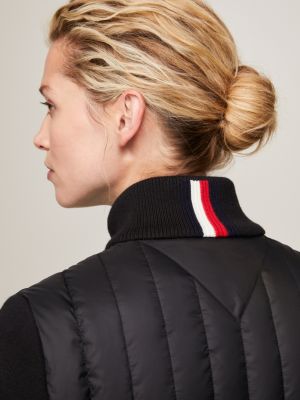 Leichtgewichtige Wattierte Jacke Schwarz Tommy Hilfiger