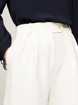 Elevated Relaxed Straight Broek Wit Tommy Hilfiger