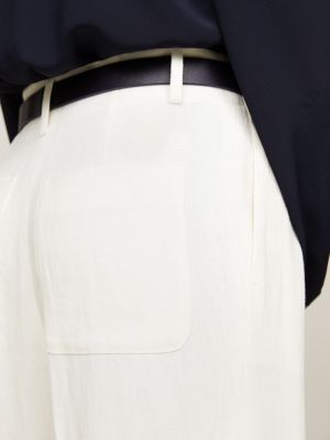 Elevated Relaxed Straight Broek Wit Tommy Hilfiger