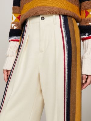 Tommy X Pendleton Valley Stripe Relaxed Chinos White Tommy Hilfiger