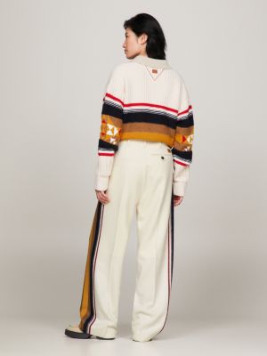 Tommy X Pendleton Relaxed Chino Met Valley Stripe Wit Tommy Hilfiger