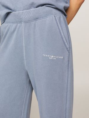 Signature Wijde Relaxed Fit Jogger Blauw Tommy Hilfiger