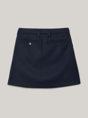 Tommy X Clot Flare Stripe Mini Skirt Blue Tommy Hilfiger