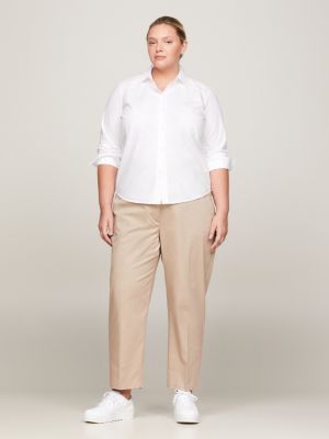 Chemise Coupe Standard Essential Curve Blanc Tommy Hilfiger