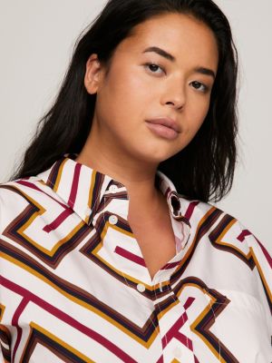 Tommy X Pendleton Curve Prep Overhemd Wit Tommy Hilfiger