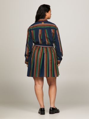 Tommy X Pendleton Curve Hemdkleid Mit New York Stripes Blau Tommy
