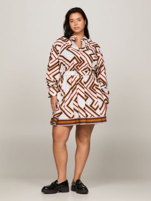 Vestido Camisero Tommy X Pendleton Curve Valley Stripe Blanco Tommy