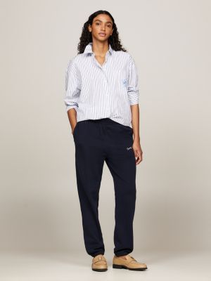 Jogger Met Logo En Boord Op De Broekspijp Blauw Tommy Hilfiger