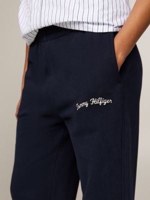 Jogger Met Logo En Boord Op De Broekspijp Blauw Tommy Hilfiger