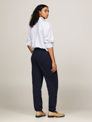 Jogger Met Logo En Boord Op De Broekspijp Blauw Tommy Hilfiger